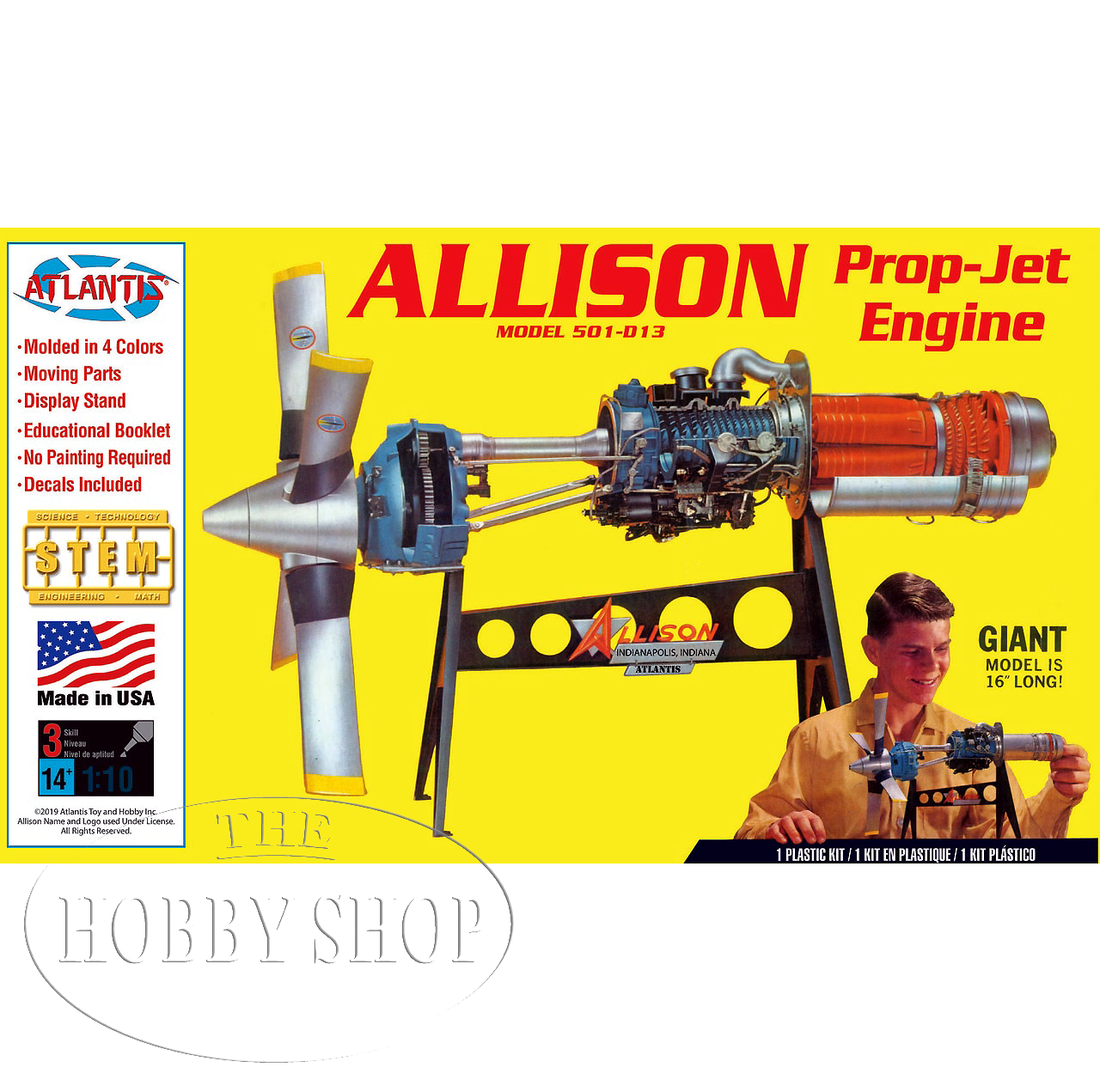 Atlantis 1/10 Allison Turbo Prop Model Model - The Hobby Shop