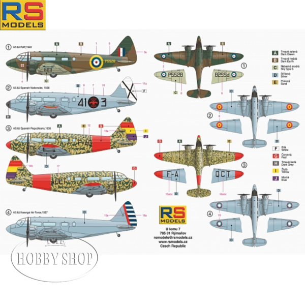 RS Models 1/72 Airspeed Envoy With Cheetah Engine - The Hobby Shop