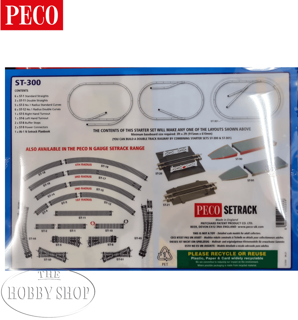 Peco N Setrack 1st Radius Starter Set - The Hobby Shop