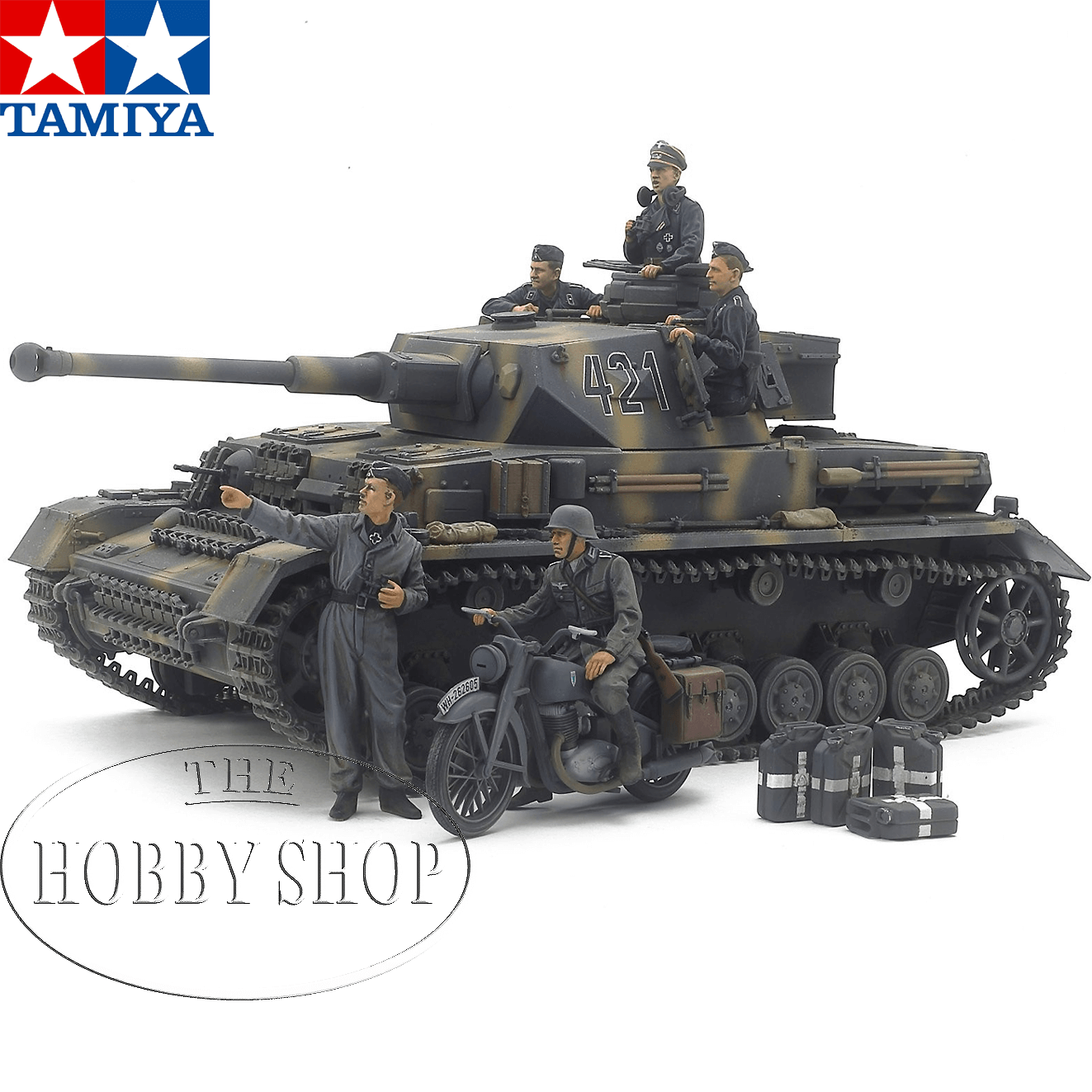 Tamiya 1/35 Panzerkampfwagen IV Ausf.G & Motorcycle - The Hobby Shop