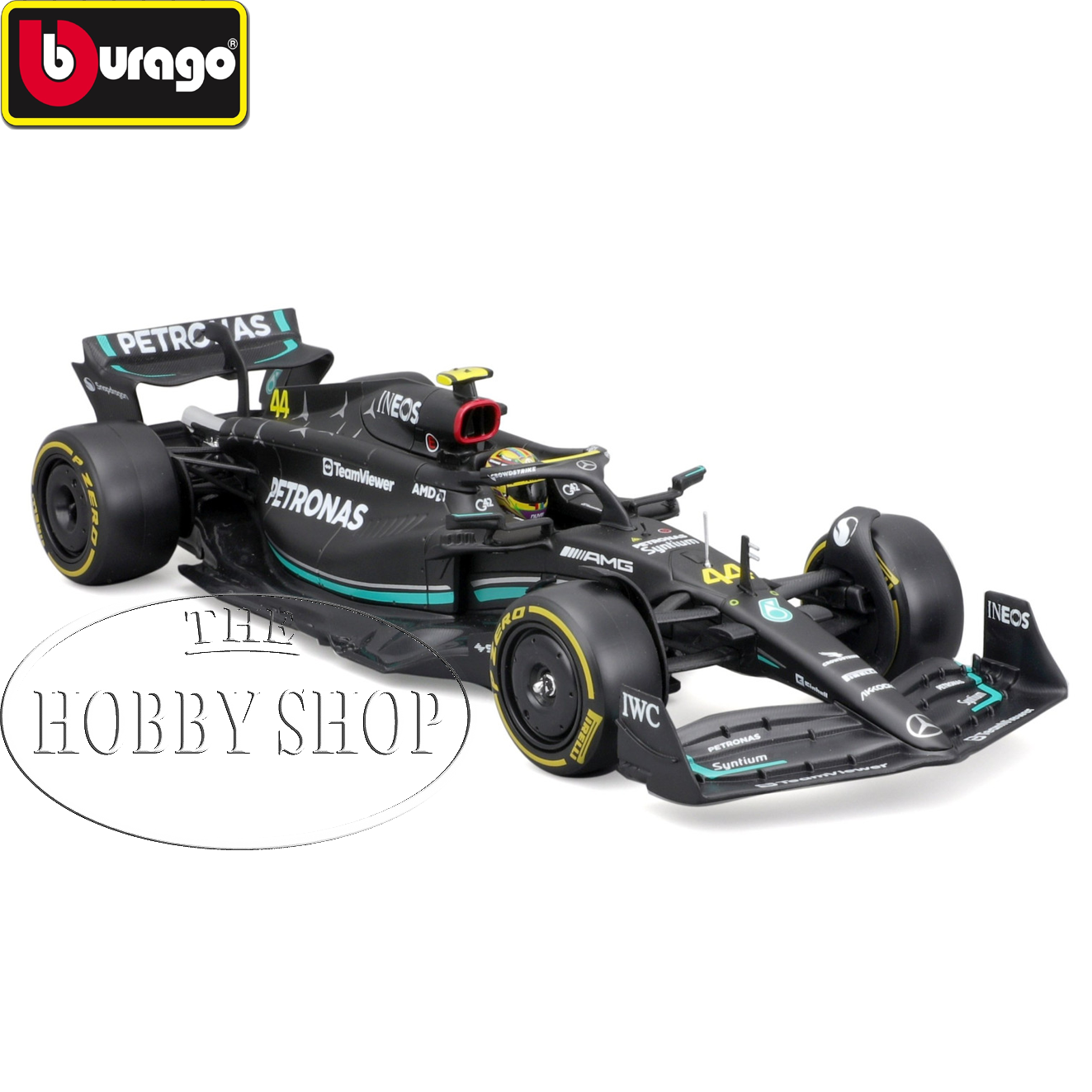 Burago 1/24 Mercedes AMG F1 W14 Lewis Hamilton 2023 - The Hobby Shop