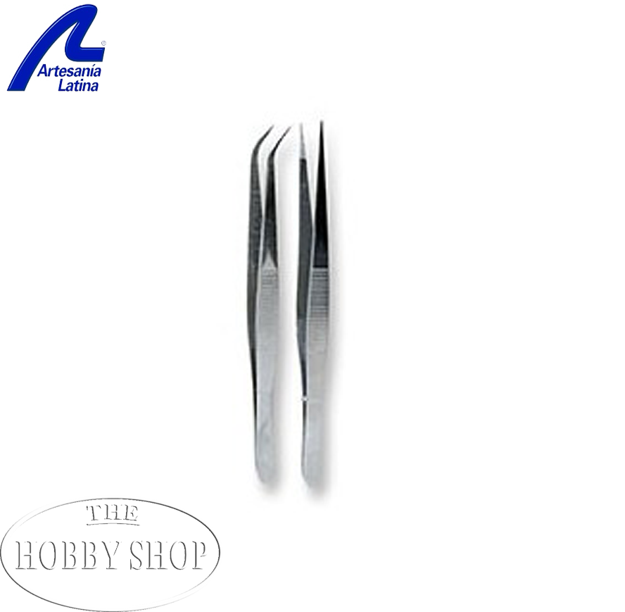 Artesania Straight & Angle Tweezers - The Hobby Shop
