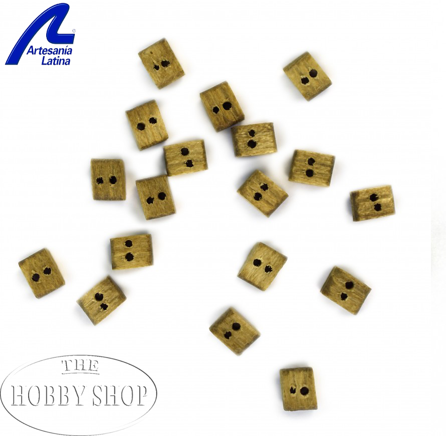 Artesania Double Block 3mm Walnut (x18) - The Hobby Shop