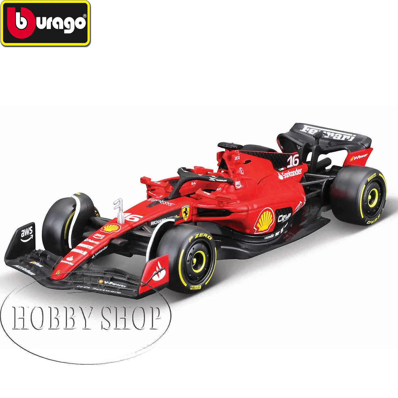 Burago 1/43 Ferrari F1 SF23 Assorted Drivers - The Hobby Shop