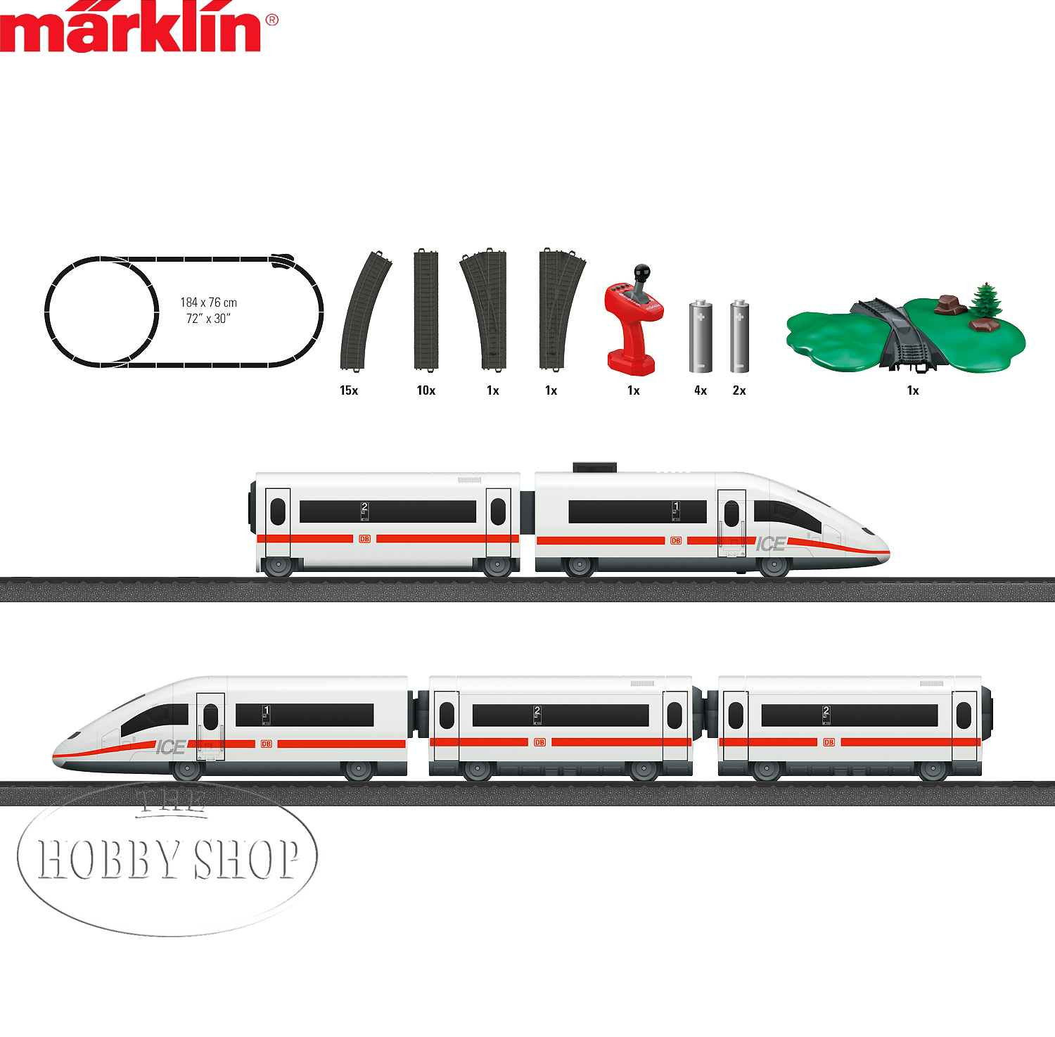 Marklin My World 1/87 Starter Set ICE Train - The Hobby Shop