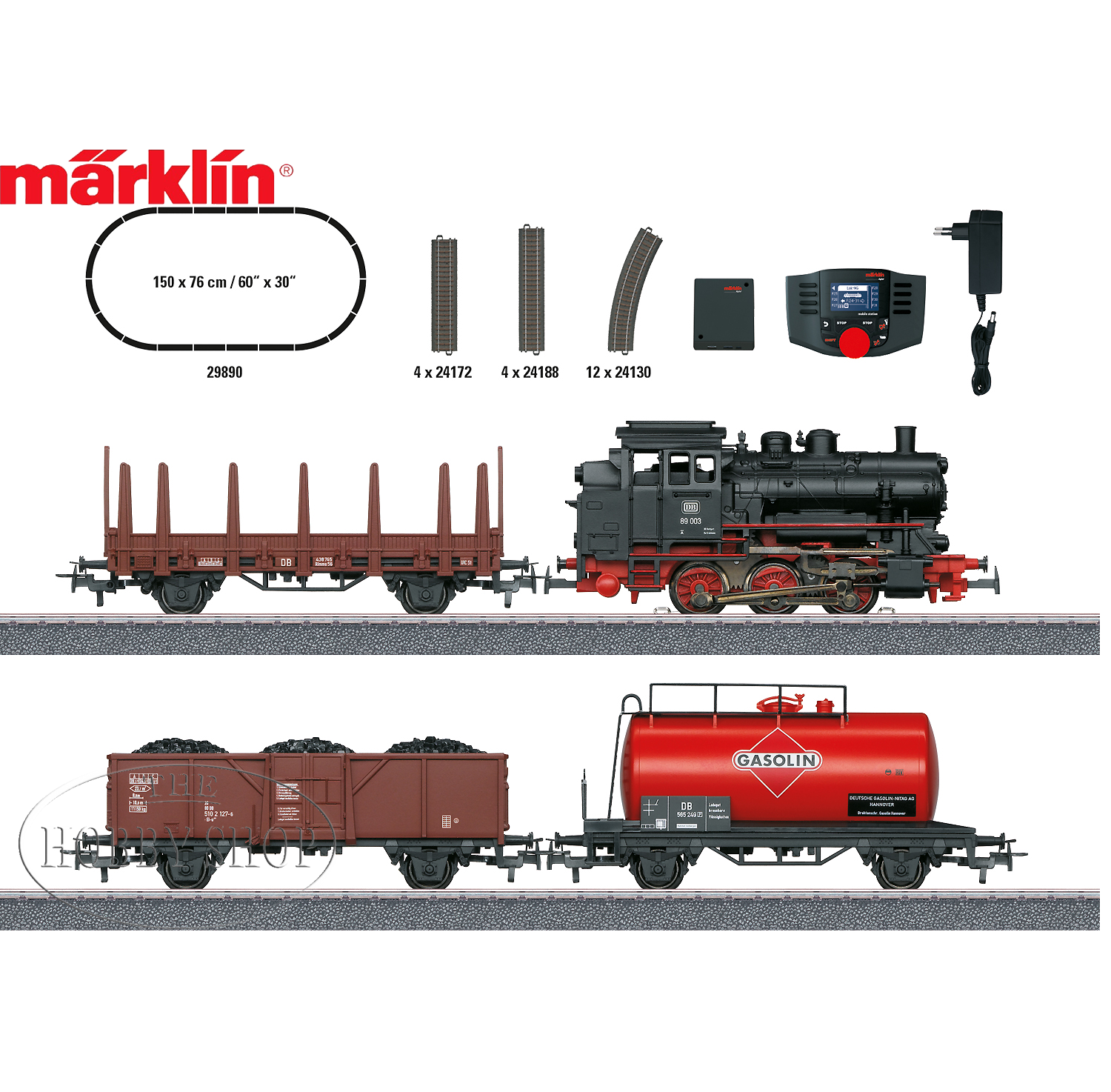 Marklin 1/87 Freight Train Class BR 89.0 Digital Starter Set - The Hobby Shop