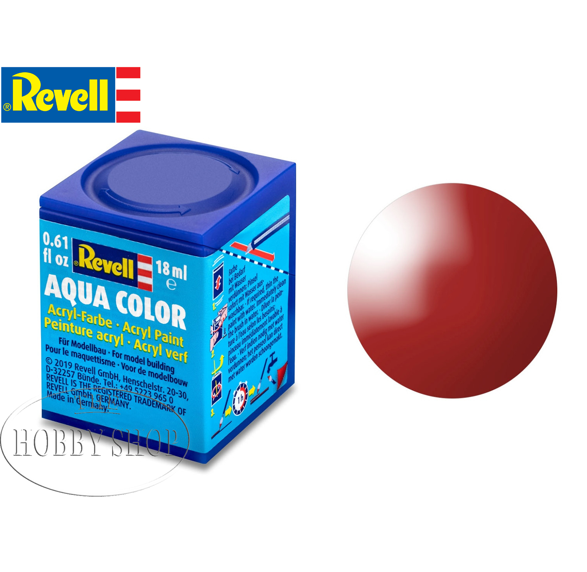 Revell 31 Gloss Fiery Red Acrylic - The Hobby Shop