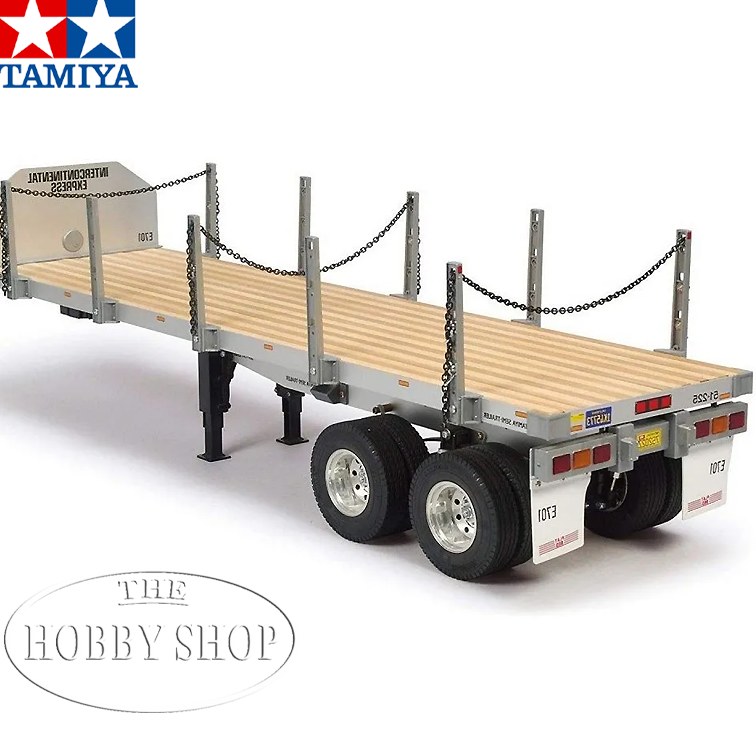 Tamiya 1/14 R/C Flatbed Semi-Trailer Kit - The Hobby Shop