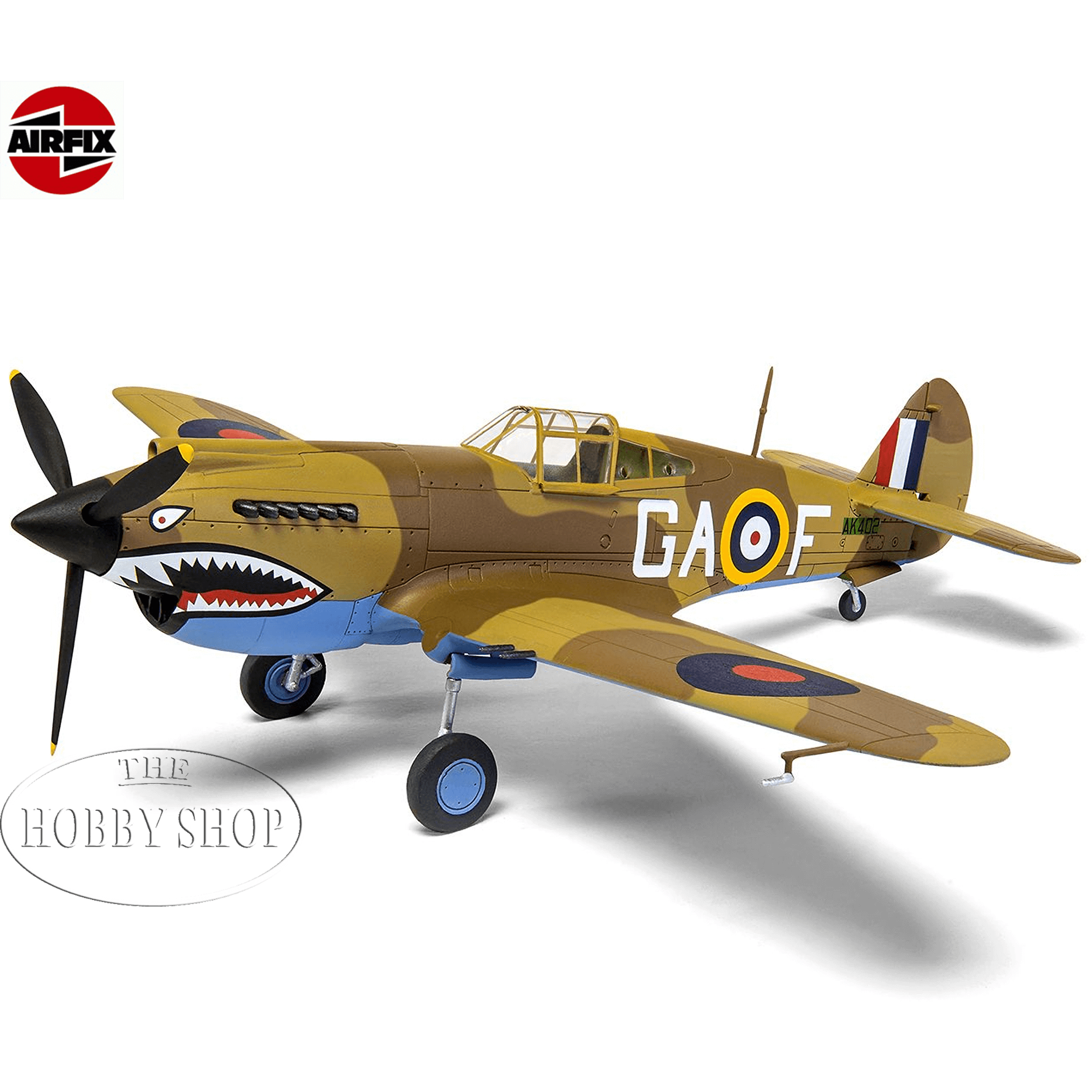 AIRFIX 1/72 Curtiss Tomahawk IIB Starter Set - The Hobby Shop