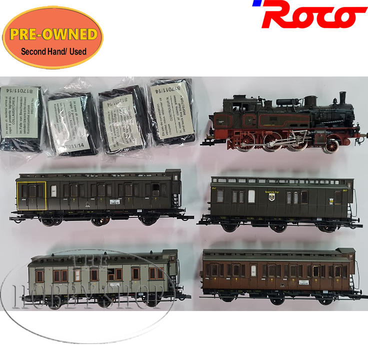 Roco 1/87 HO Five-part set with Steam Locomotive T3 of the KPEV ...