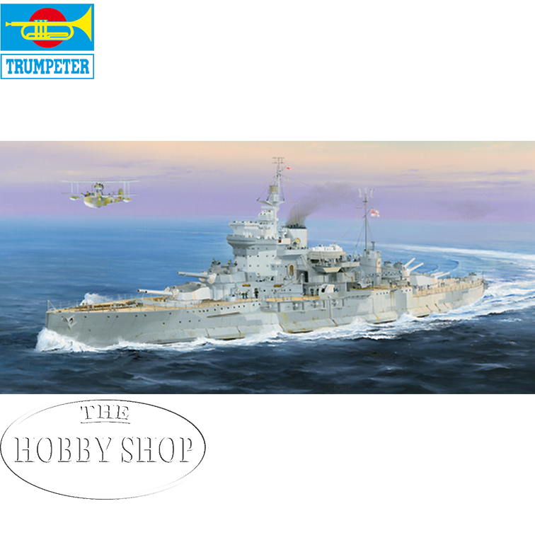 Trumpeter 1/350 HMS Warspite 1942 Battleship - The Hobby Shop