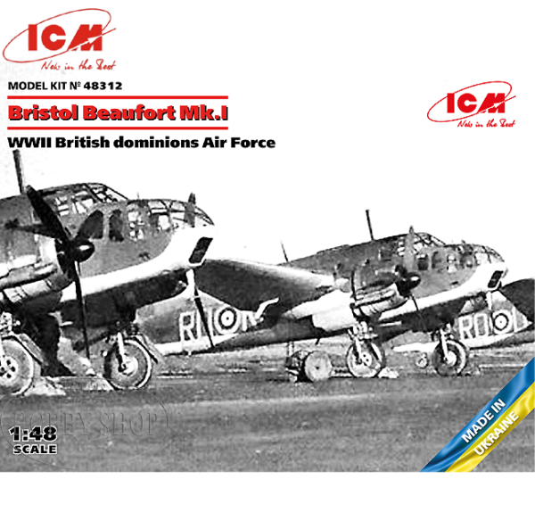 ICM 1/48 Bristol Beaufort Mk.I WWII British Dominions Air Force ...